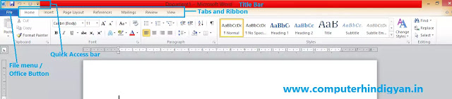 (एम.एस. वर्ड परिचय) MS Word Introduction hindi mein
