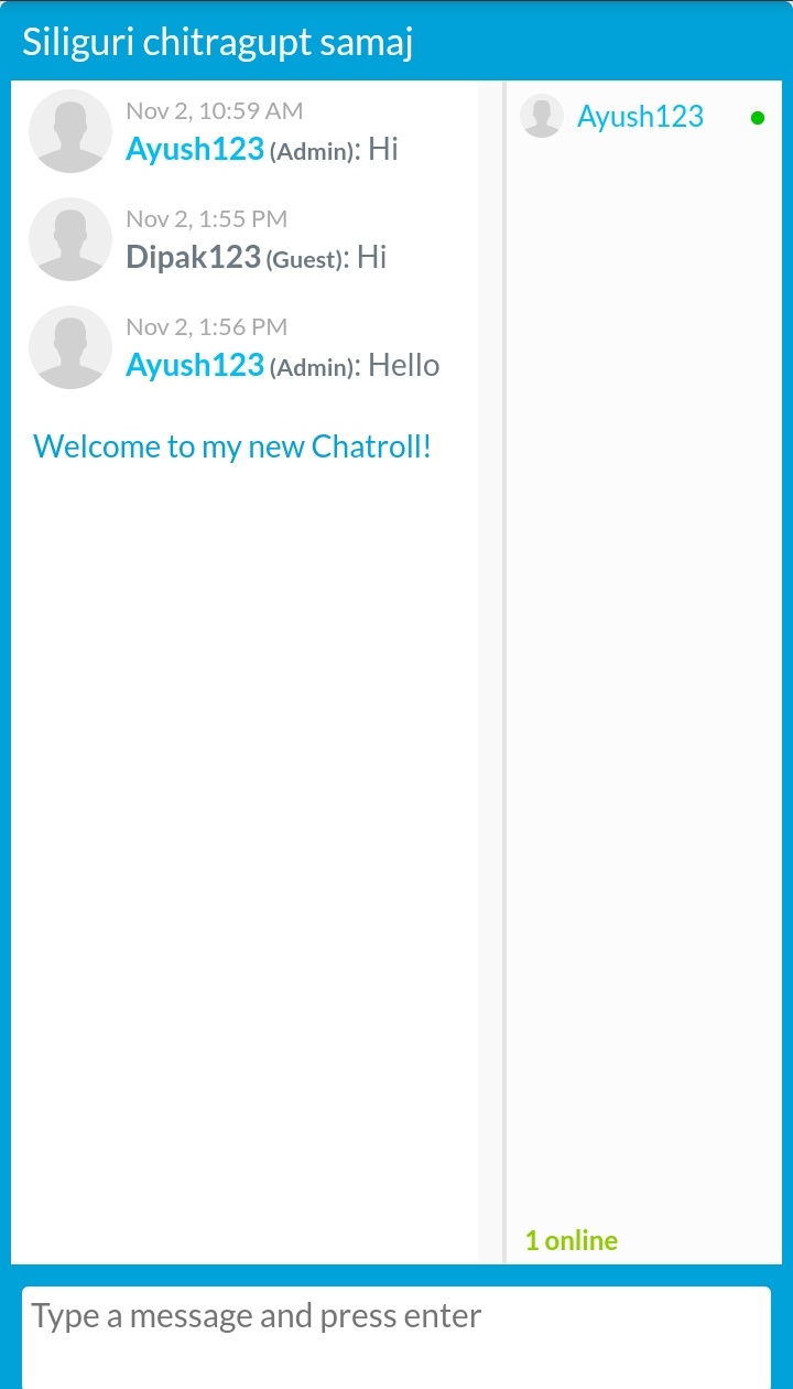 How to use the chat feature