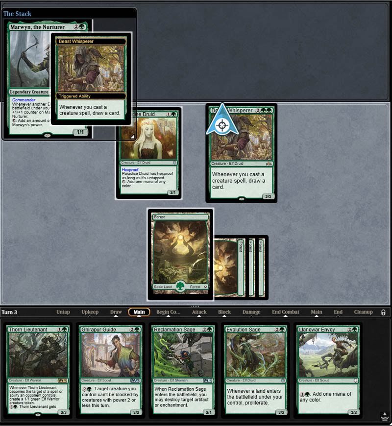 Magic the Gathering Adventures: A Brawl Remembrance: Marwyn Elves ...