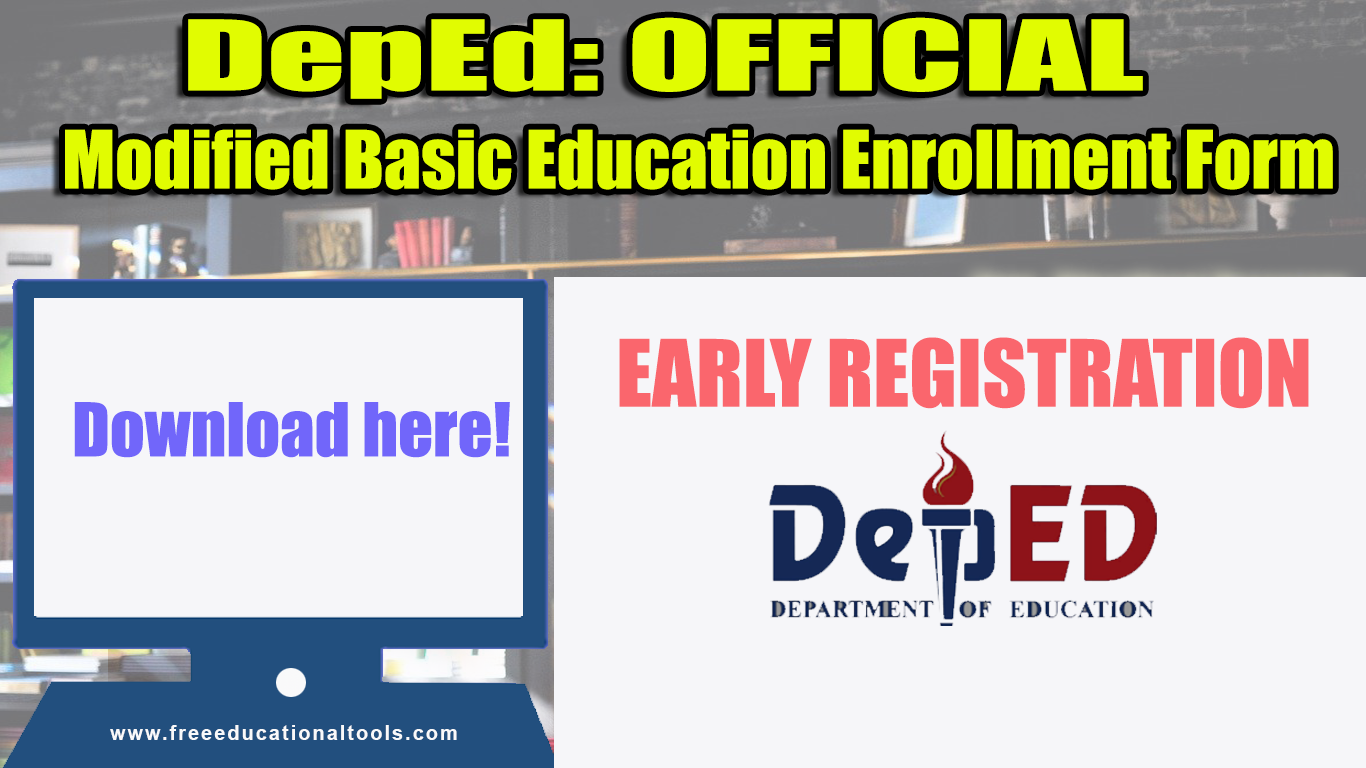 Download DepEd Modified Basic Education Enrollment Form for School Year ...