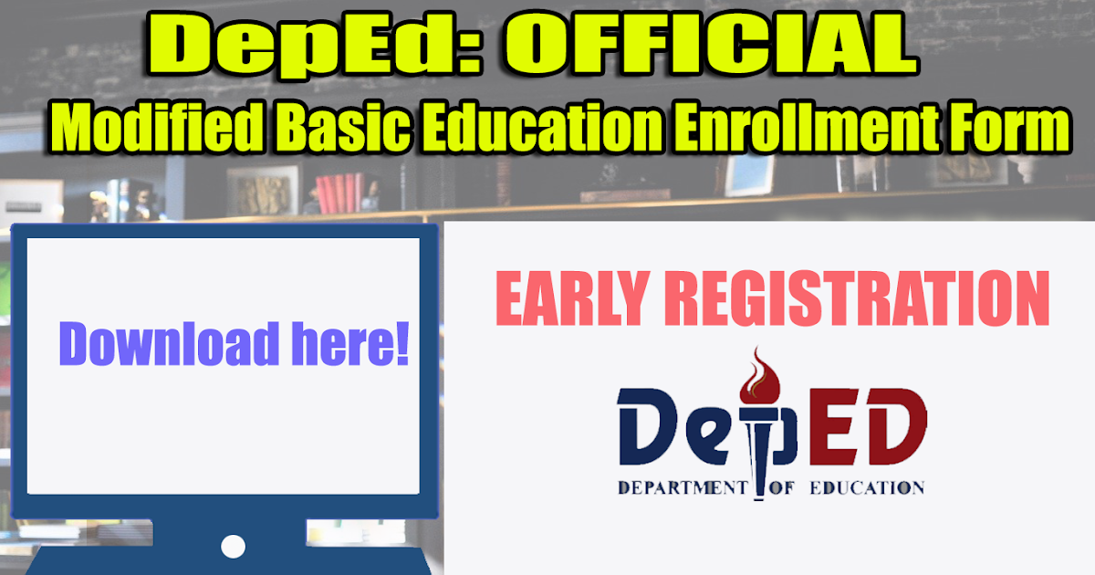 Download DepEd Modified Basic Education Enrollment Form for School Year ...