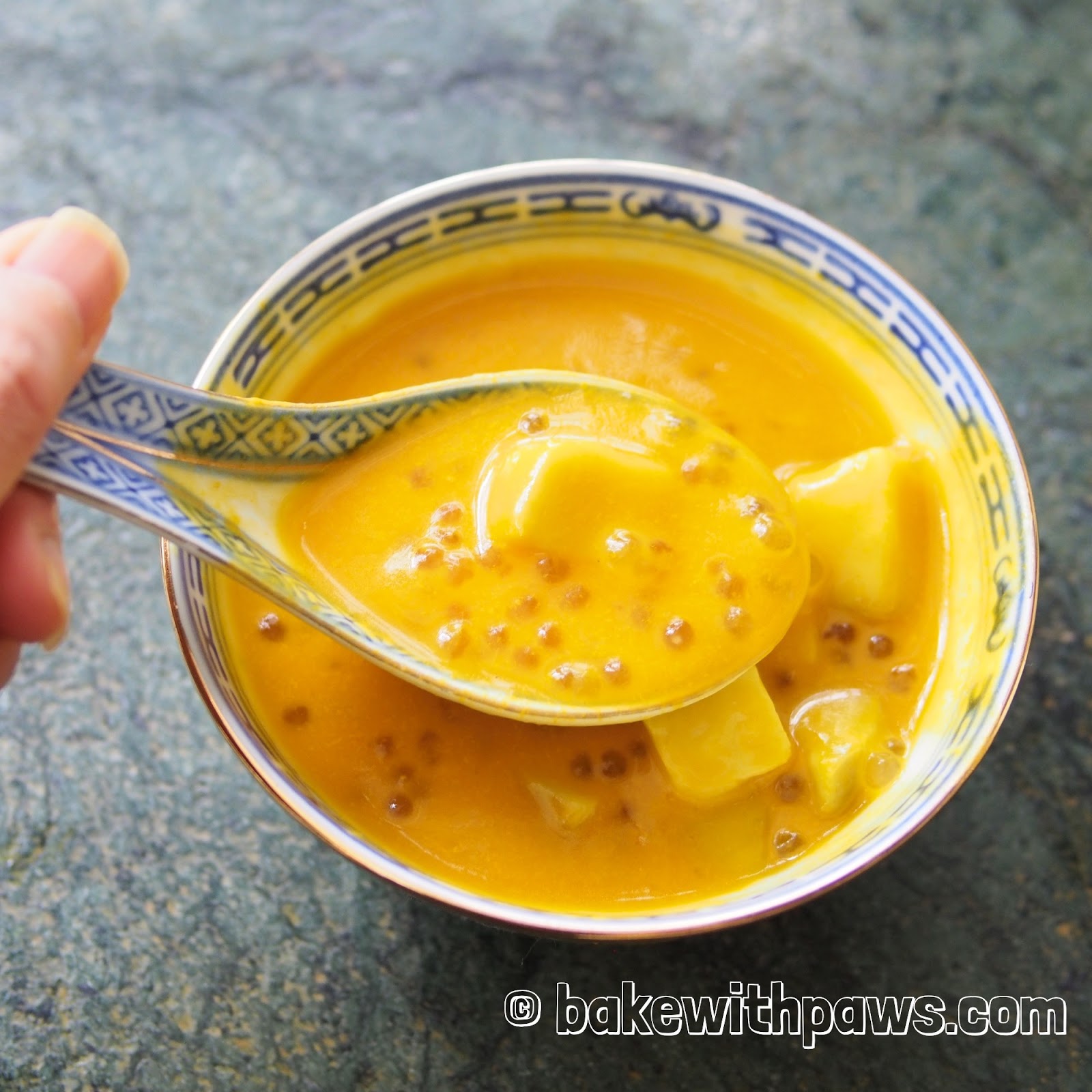 Pumpkin Sweet Potato and Sago Dessert - BAKE WITH PAWS
