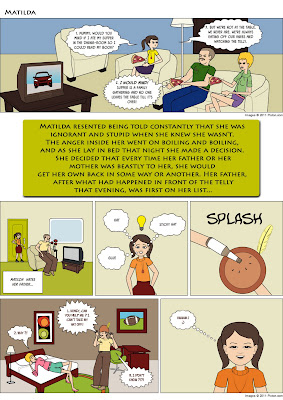 "The Magic of Books": Matilda comic book - English version