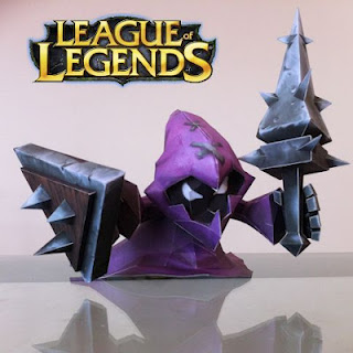 League of Legends Purple Melee Minion Papercraft | Papercraft Paradise ...