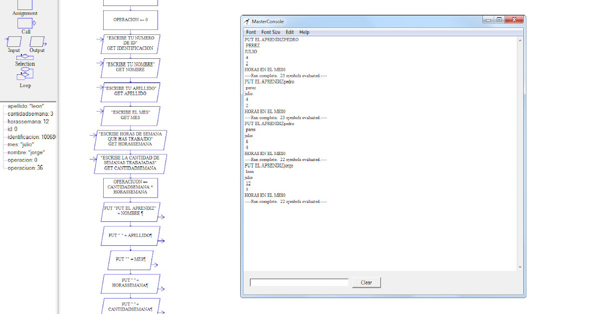 evidencia tecnico en sistemas: practica y diseño de programación raptor