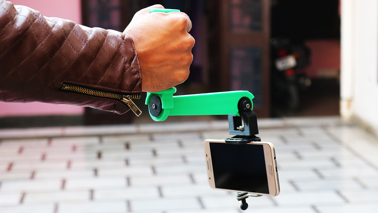 2axis 3D Printed Gimbal with fidget spinner bearing