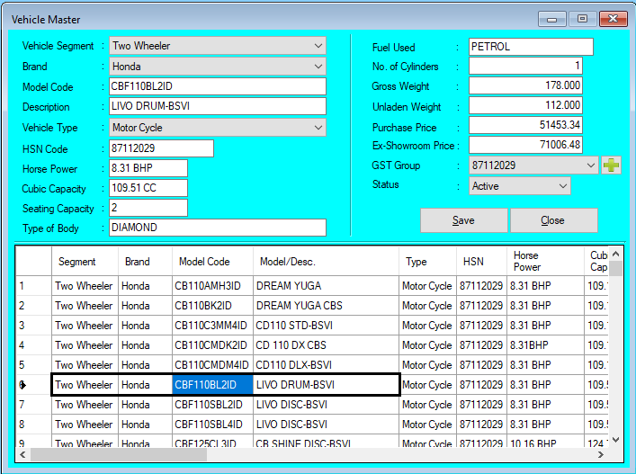Vehicle Master Help Guide
