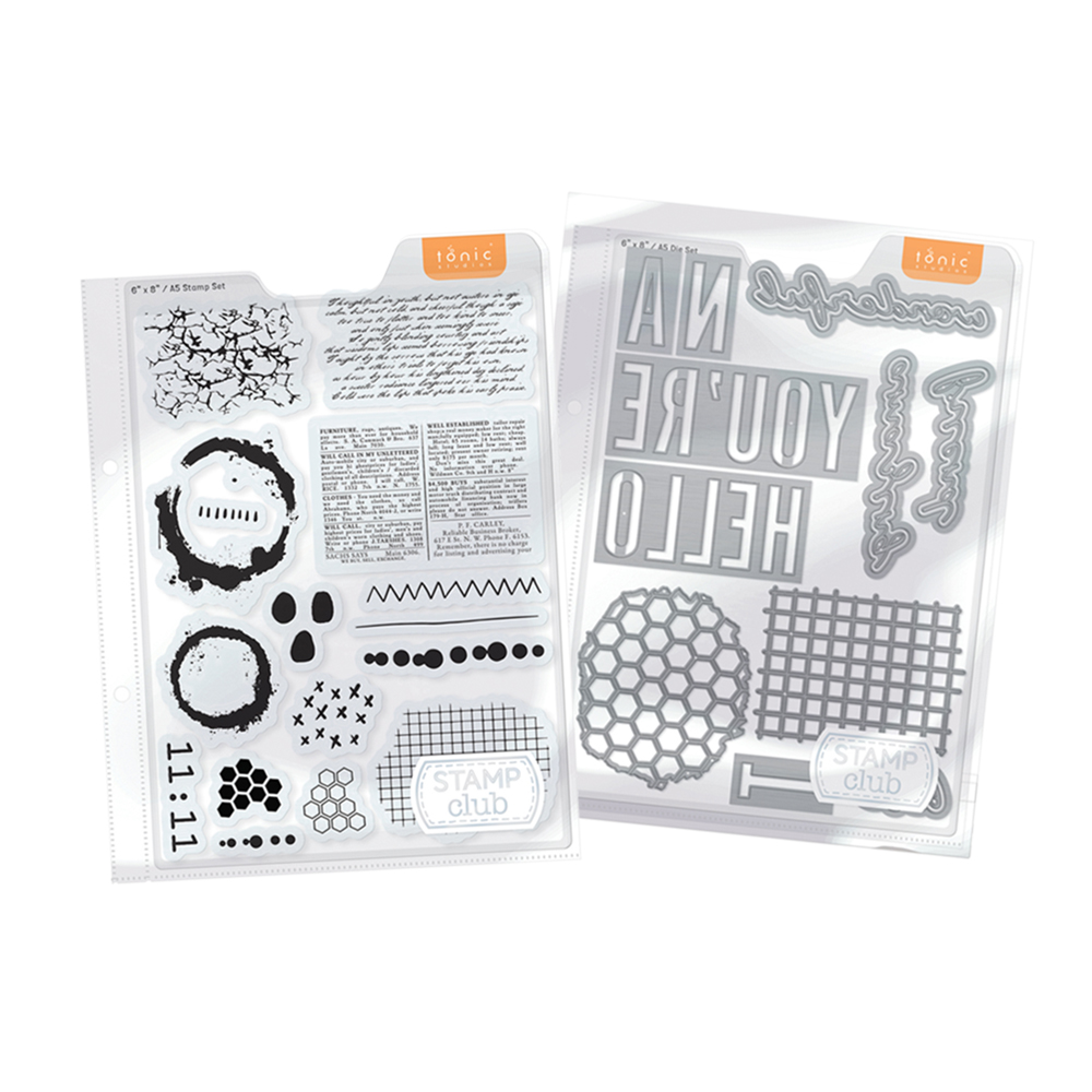 Stamp Club Patterns and Prints Mixed Media Blog Hop — Kittenmoose