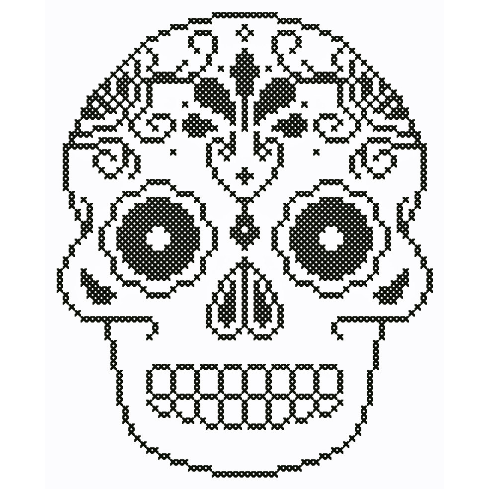 Mimi's Folly: Cross Stitch Skull