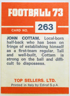 NFFC Cards & Stickers: Top Sellers Football 73 John Cottam