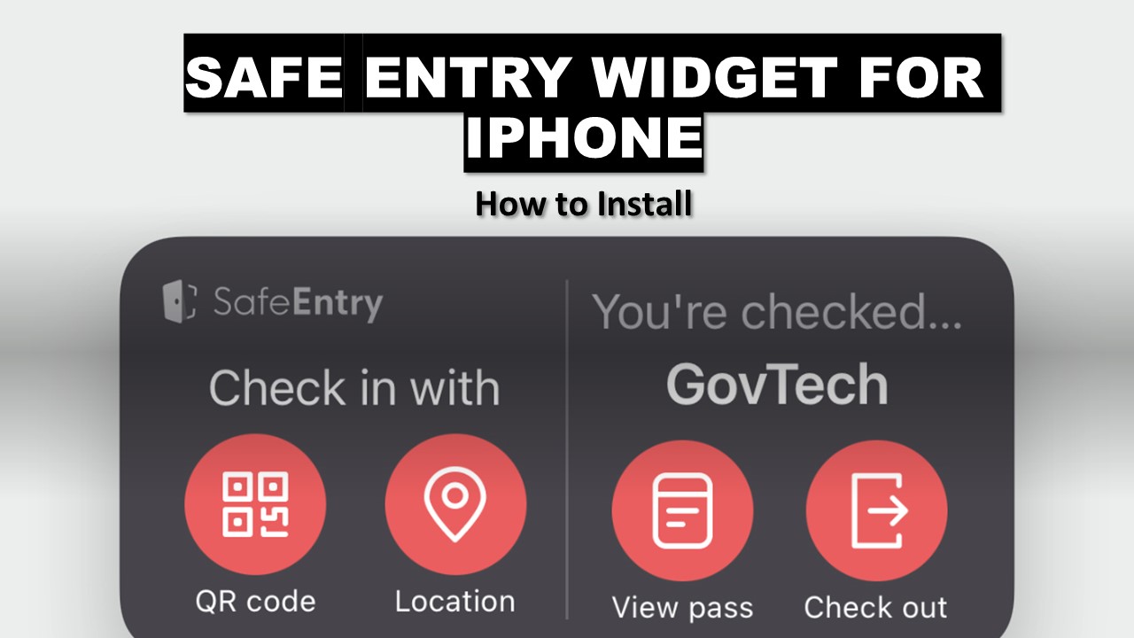 Add Safe Entry as a Widget on iPhone - TheWackyDuo.com - Singapore ... Add Safe Entry as a Widget on iPhone - TheWackyDuo.com - Singapore ...