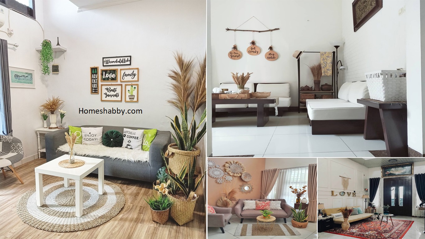 6 Konsep Ruang Tamu Minimalis Ukuran 3 x 3 M dengan Dekorasi Tanaman Kering Paling Di Minati ...