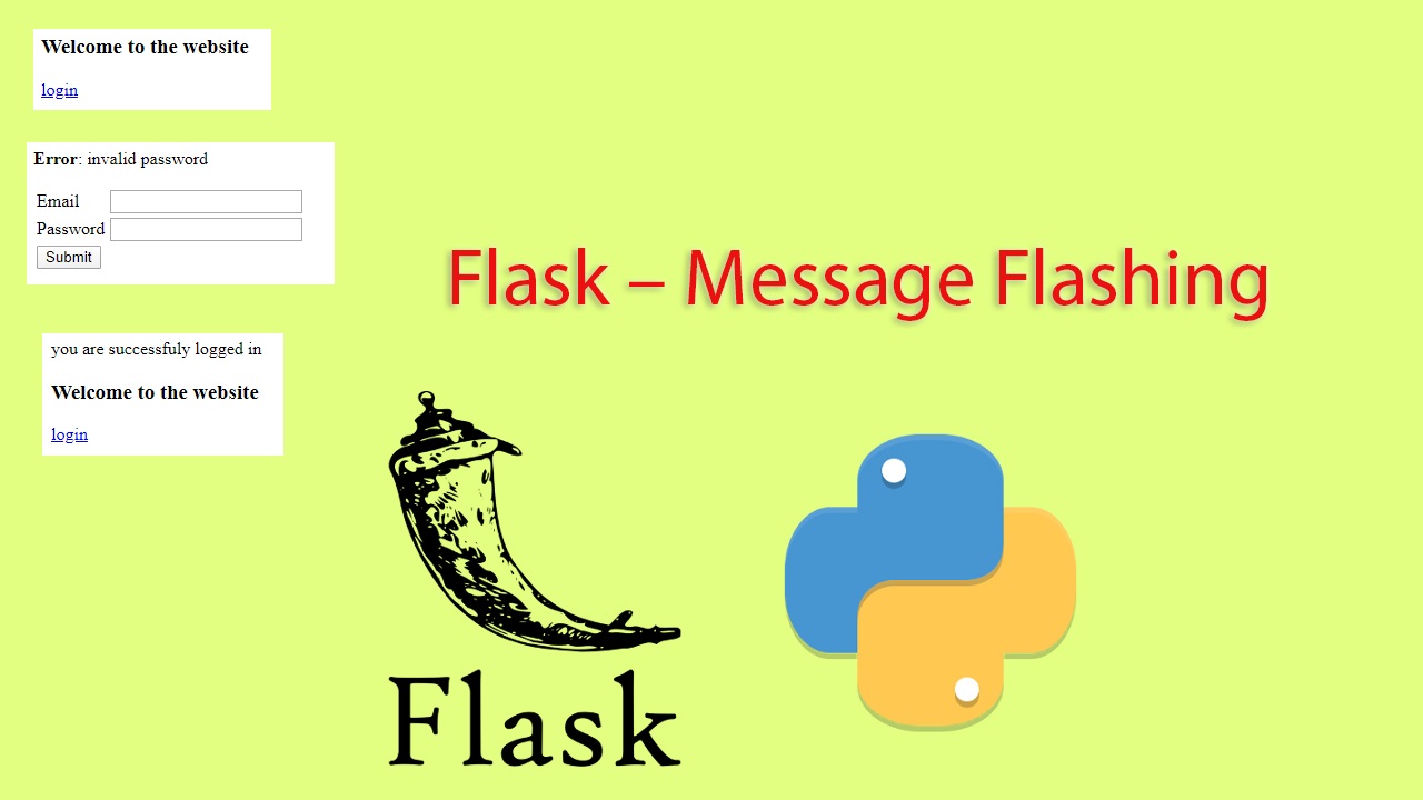 Flask Flashing Tutorial101