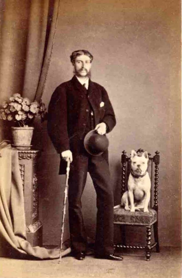 40 Lovely Photos of Victorian Gentlemen With Their Dogs From the 19th ...
