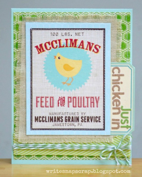 Write Snap Scrap: Fun With Puns: Just Chicken In