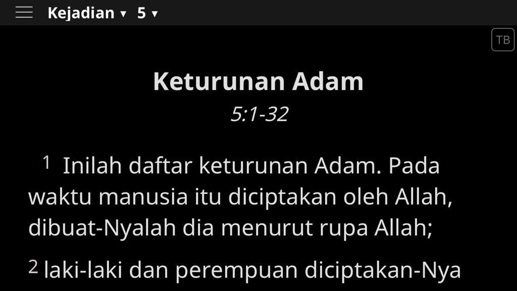 Kejadian 5: Keturunan Adam - Perikop Alkitab