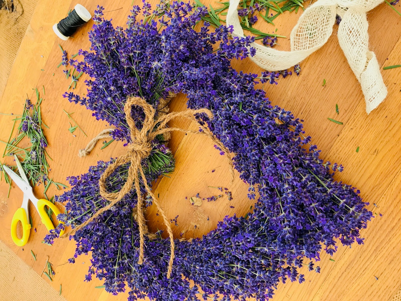 Lavender Heart Wreath Workshop