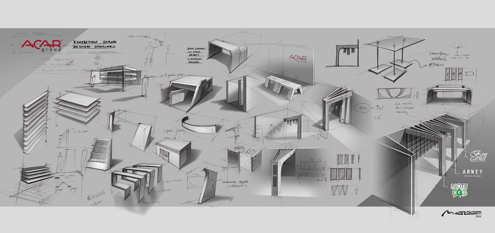 Exhibition stand sketch | Industrial design sketch, Exhibition design ...