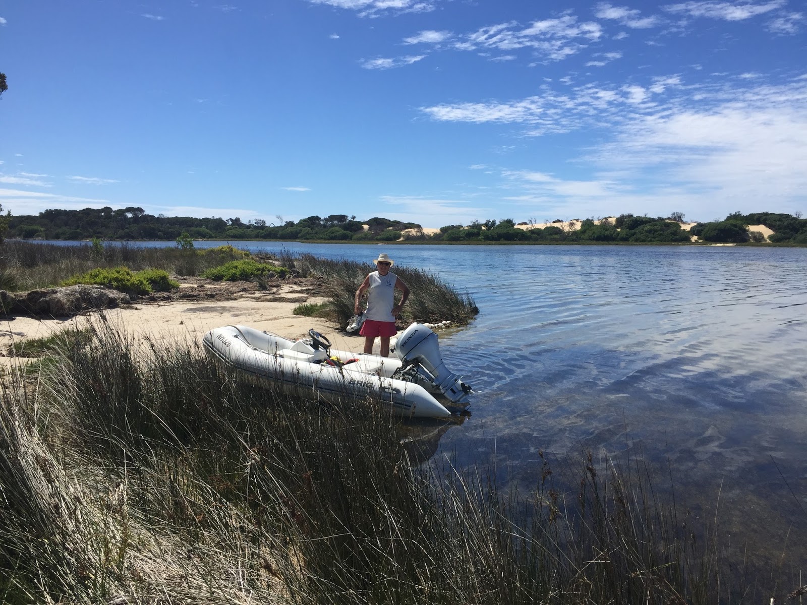 Exploring in the dinghy