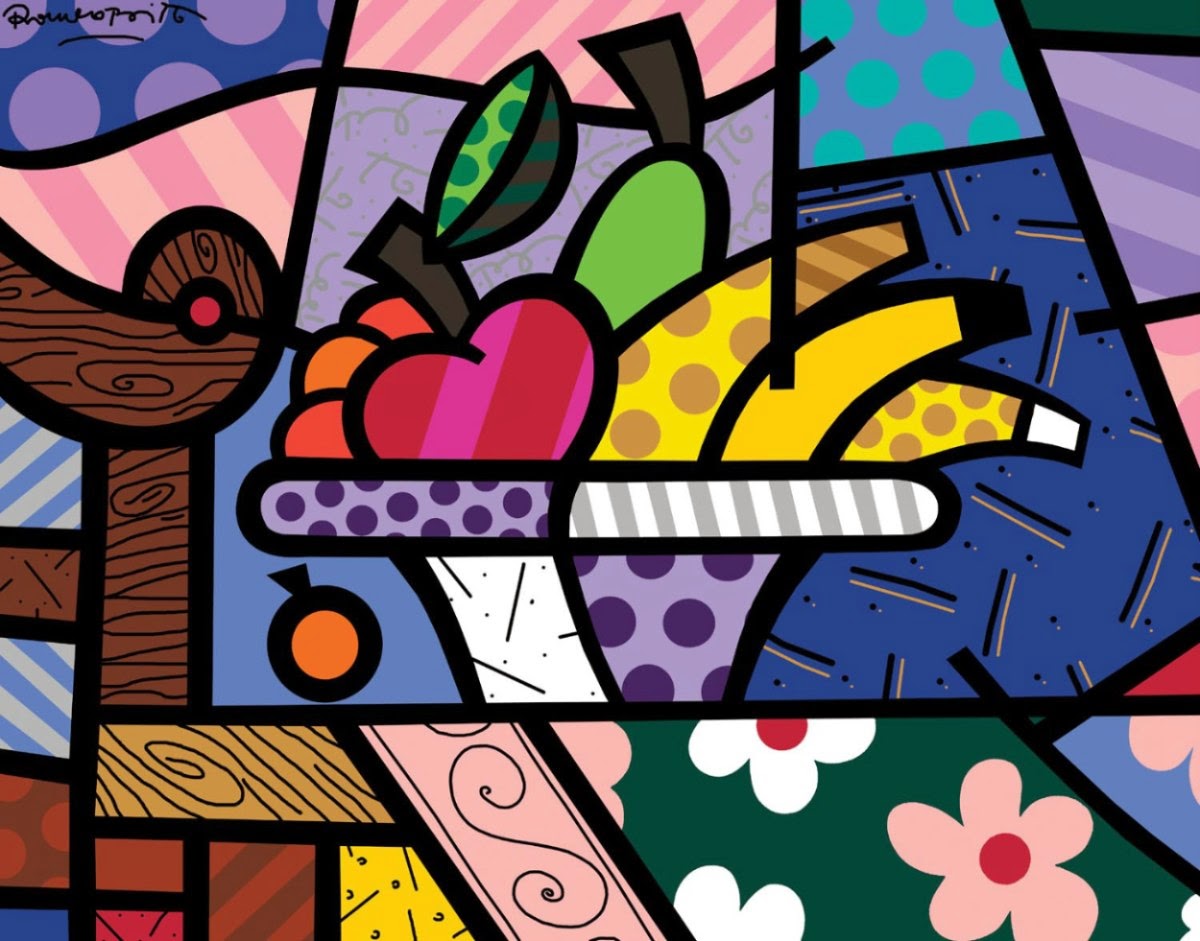 Obras de Romero Britto - (Arte Pop) Brasileiro - Pinturas com Títulos ...