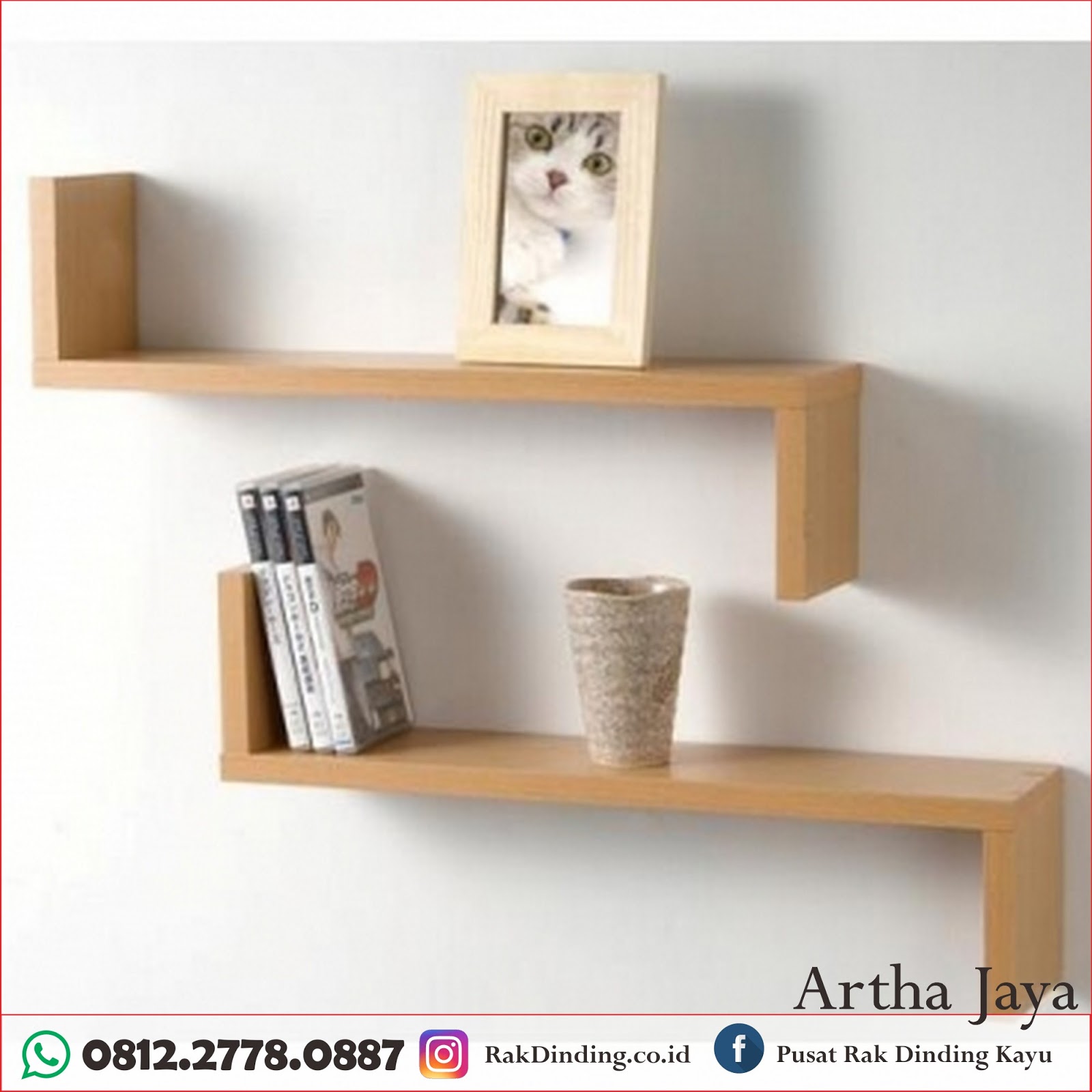Rak Dinding Ambalan, Rak Dinding Dari Kayu, Rak Dinding Gantung, Rak ...