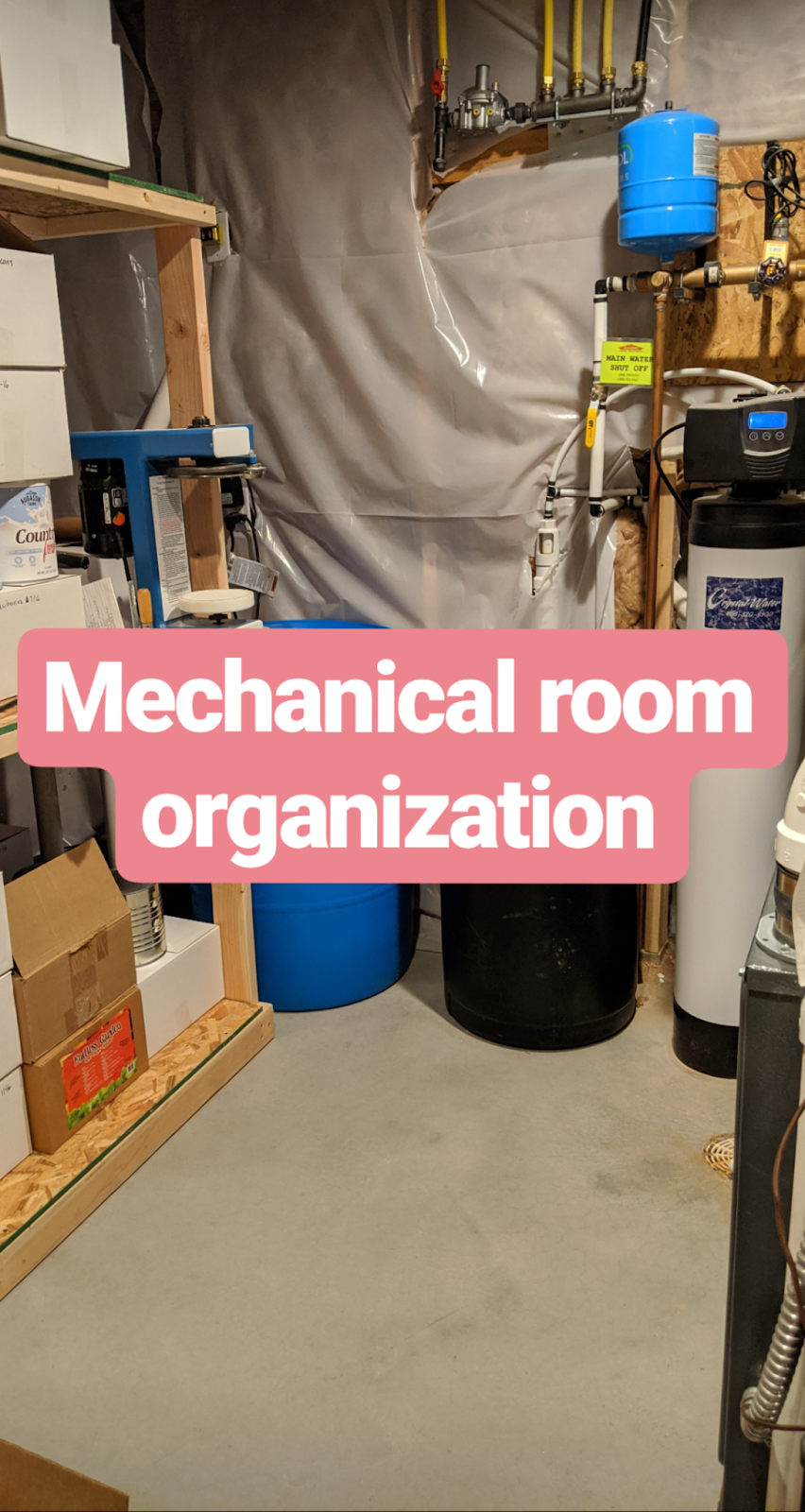 Mechanical room organization