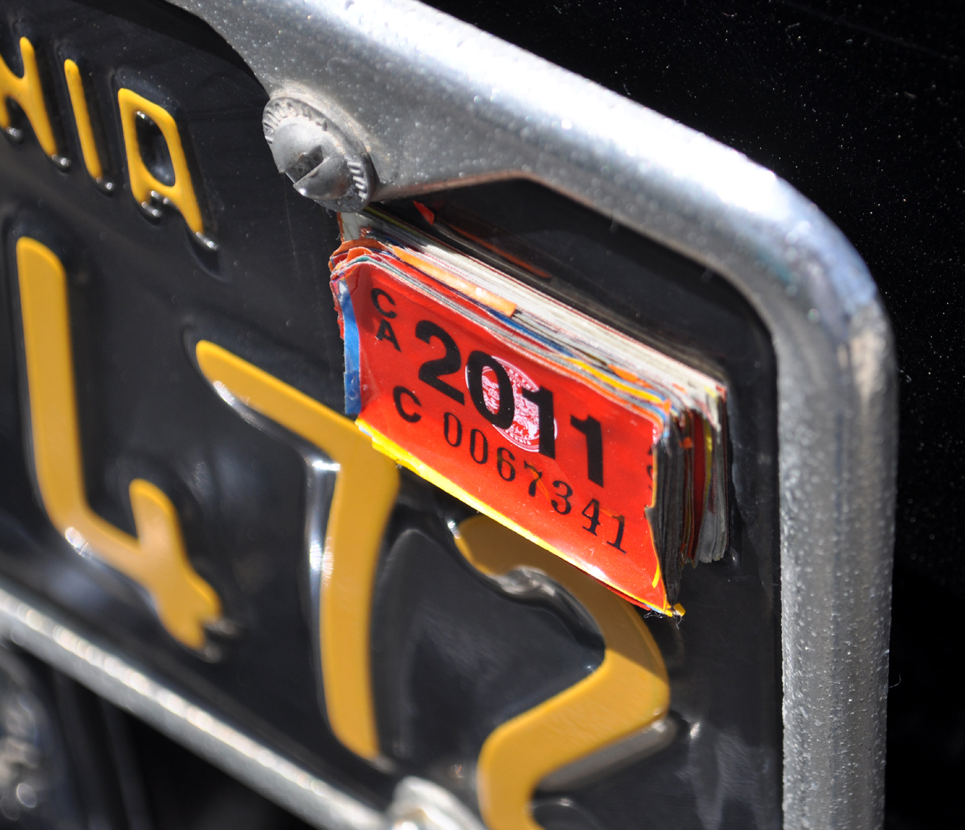 Just A Car Guy: this is about 40 years of registration stickers ...