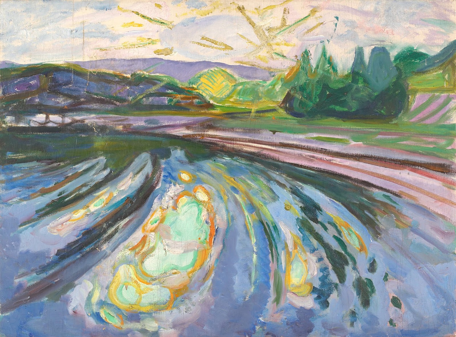 Enjoy some Damn Fine Art : Edvard Munch. Waves against the Shore ...