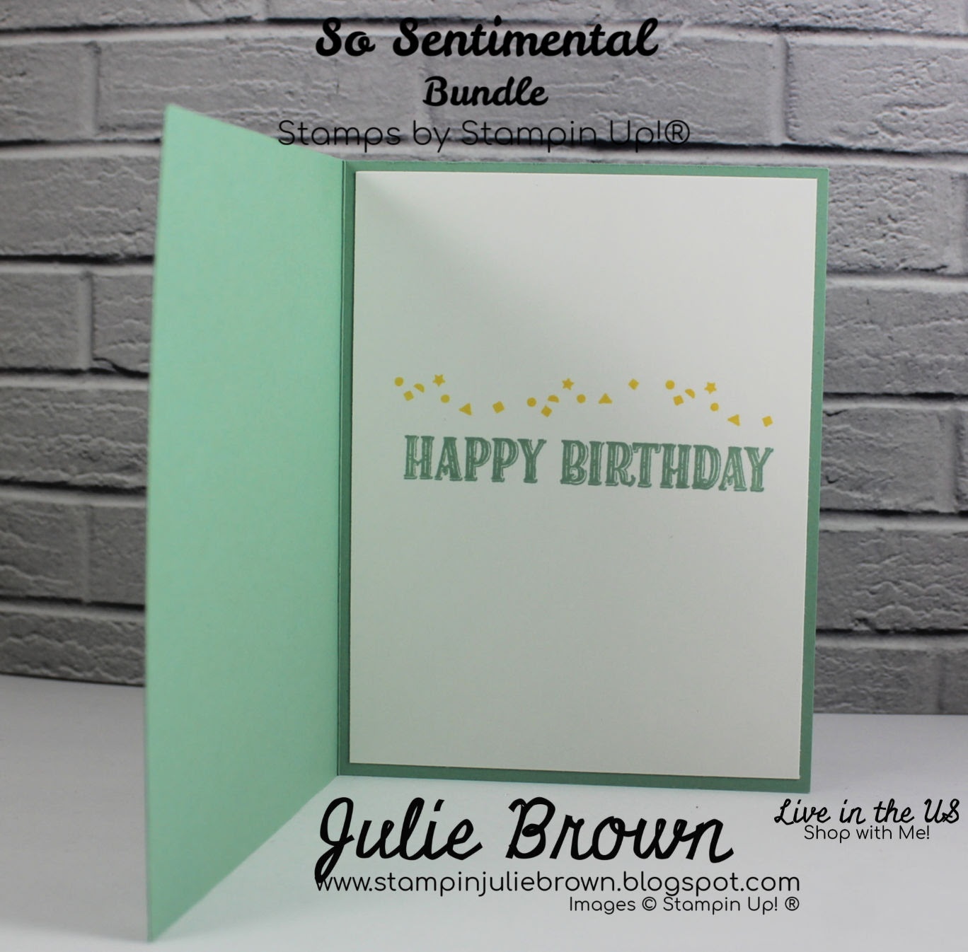 Julie's Creative Stamping: So Sentimental Bundle makes a Bundle of Cards!