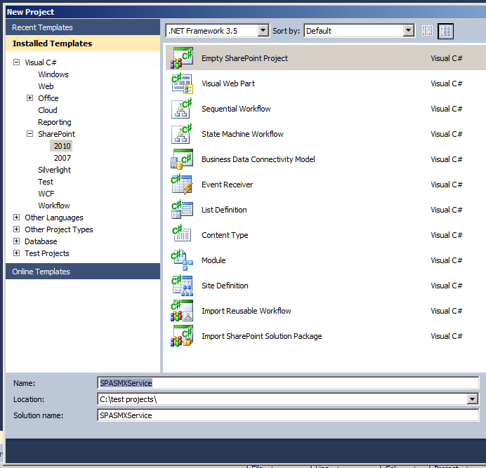 Sharepoint Developer: How to Create an ASMX Web Service on SharePoint ...