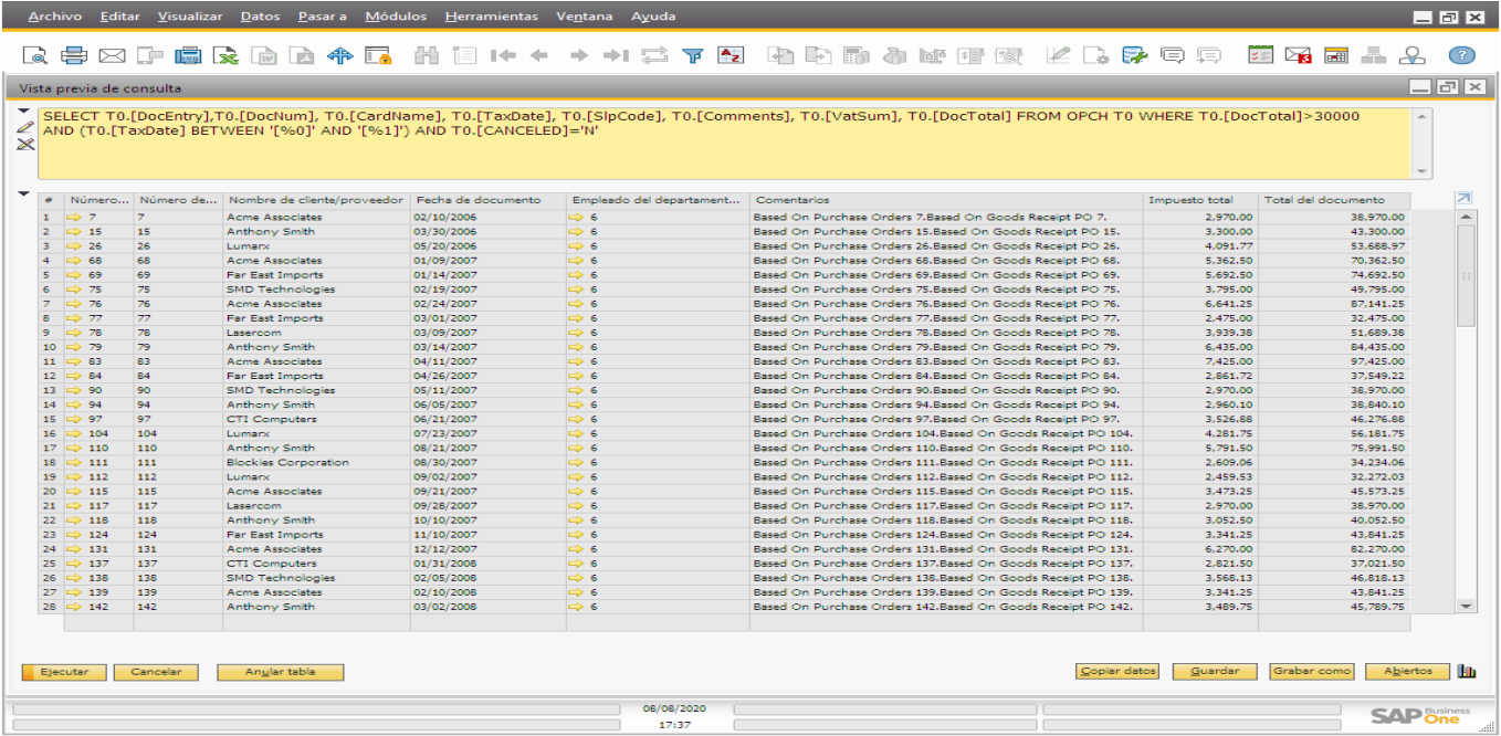SAP BUSINESS ONE: QUERY MANAGER