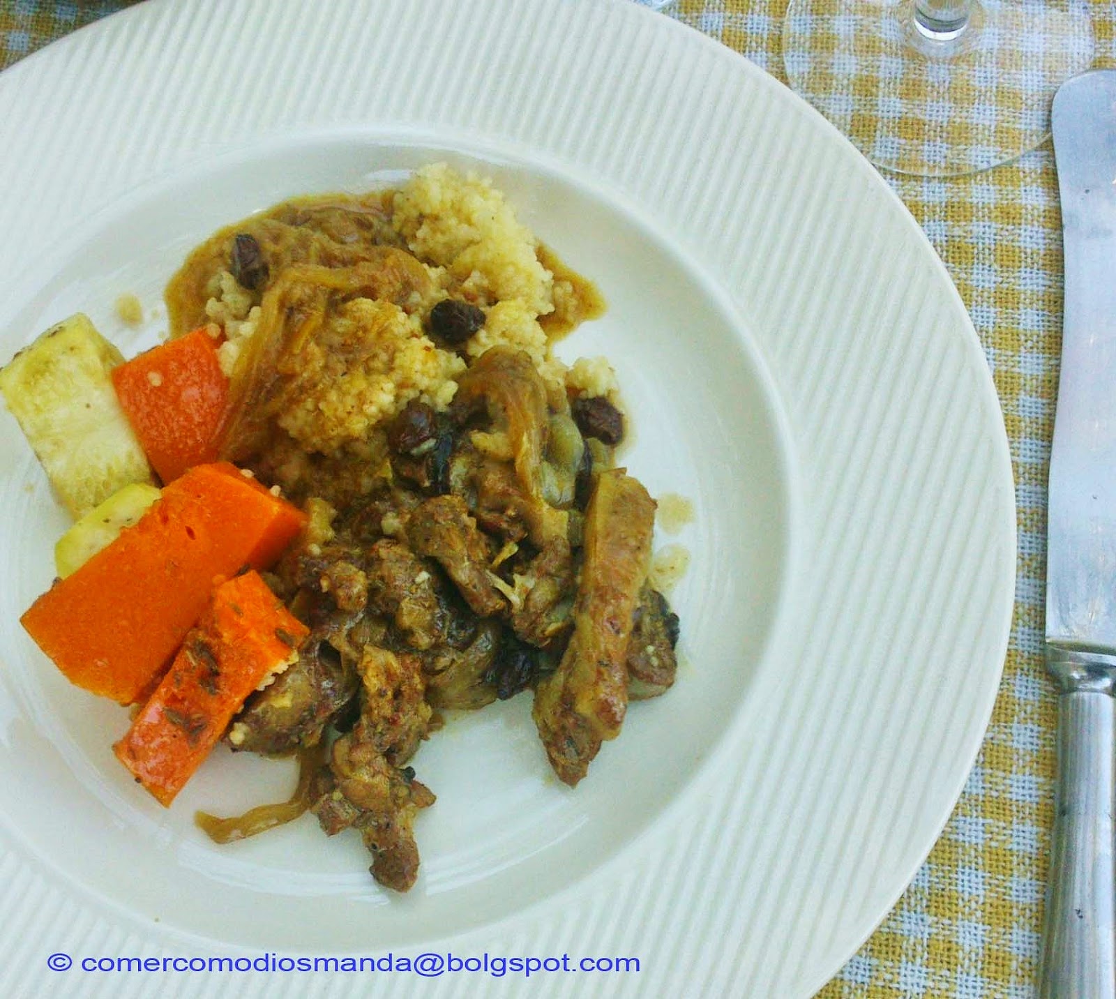 COMER COMO DIOS MANDA: Cuscus Con Cordero