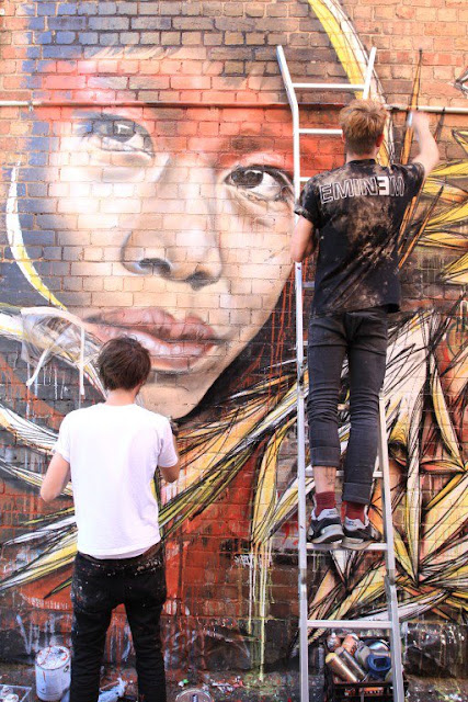 Adnate x Shida New Mural In Melbourne, Australia – StreetArtNews