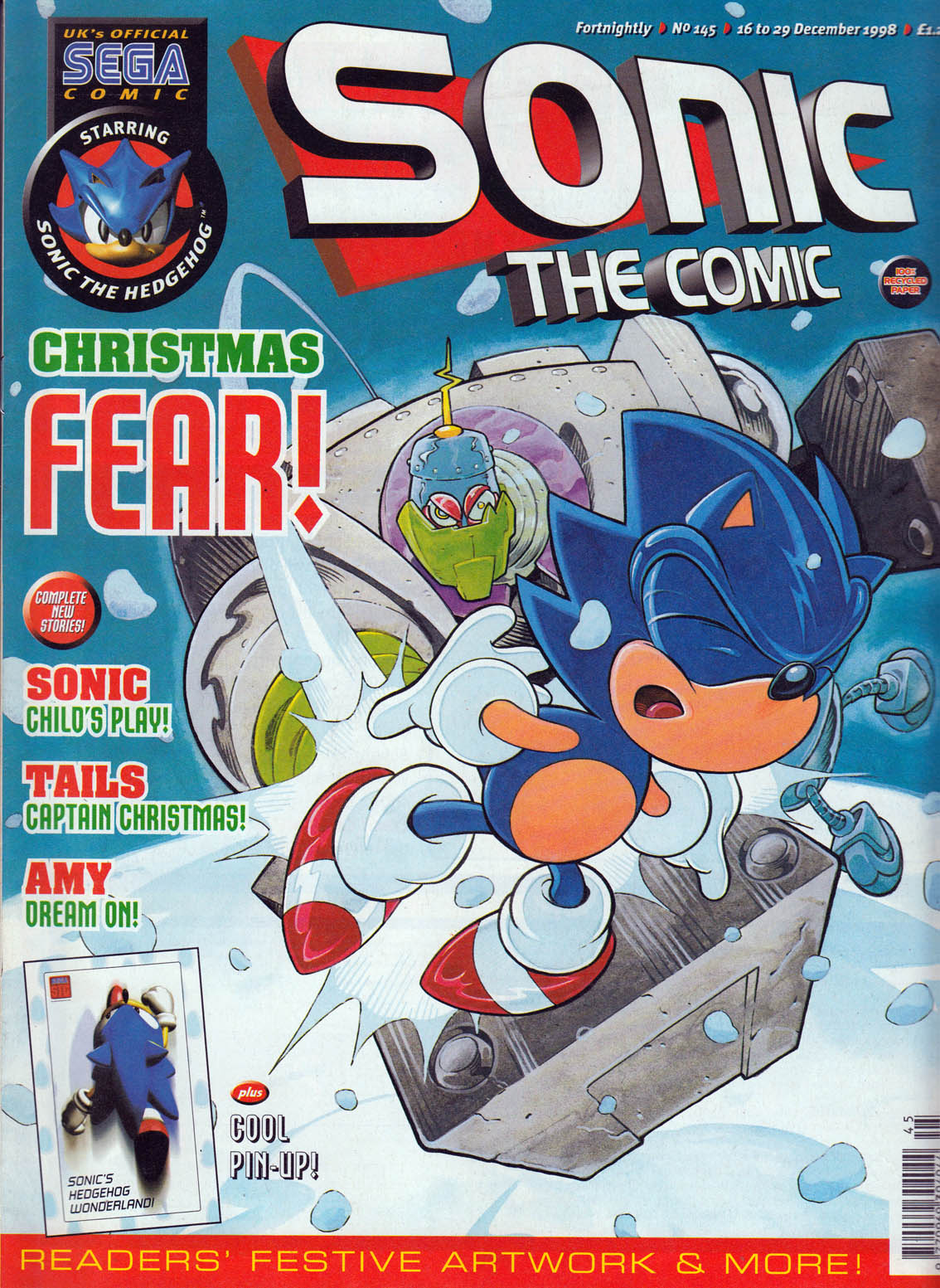 BLIMEY! The Blog of British Comics: The Christmas SONIC THE COMIC (1998)