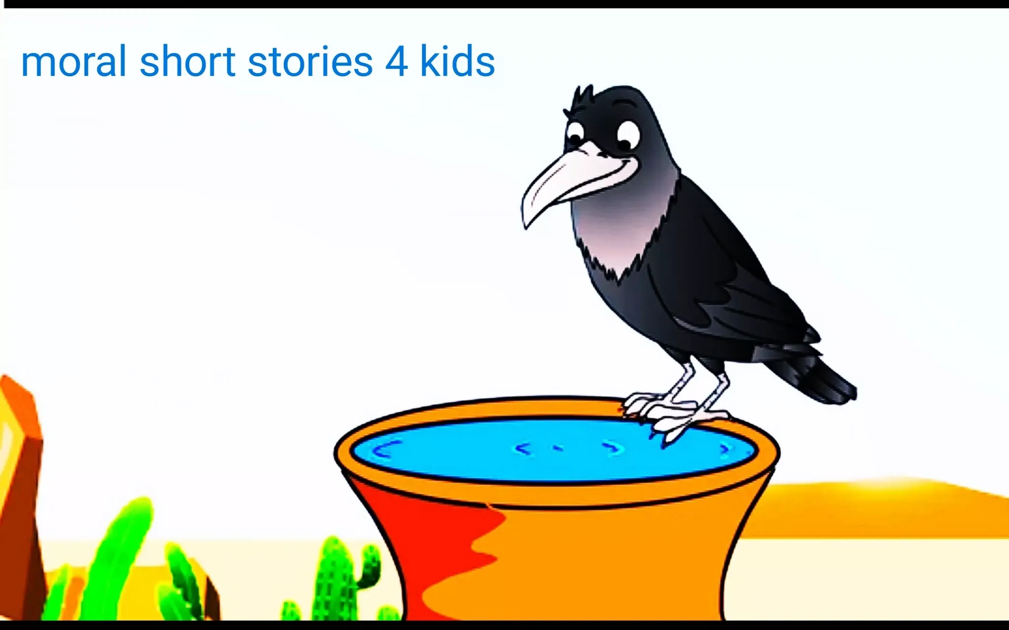 The Thirsty Crow Story With Moral In English For Kids the-thirsty-crow-story-with-moral-in-english-for-kids