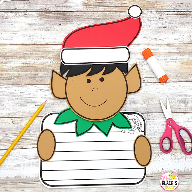 Elf Craft and Writing Plus Name Craft | Mrs. Black's Bees