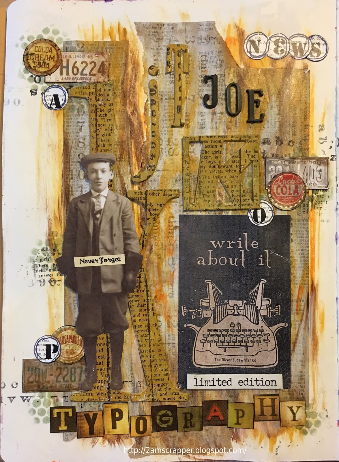 LOTSA SCRAP from 2amscrapper: Typography Journal Page