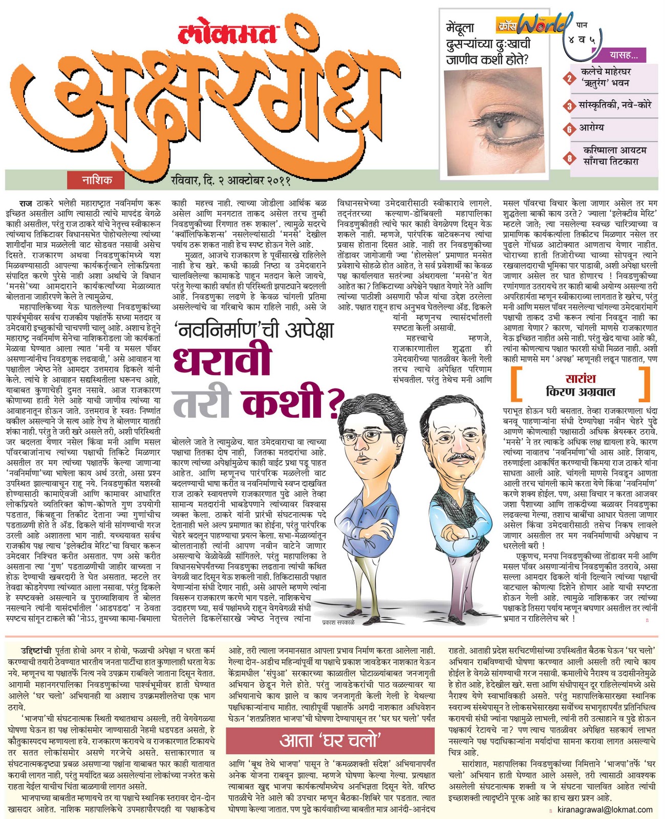 Kiran Agrawal: October 2011