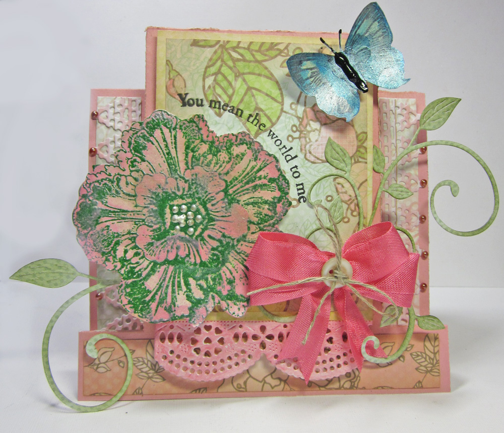 Creative Inspirations Paint: Sparkly Center Step Card