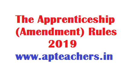 The Apprenticeship (Amendment) Rules 2019 New Apprentice Rules Central ...