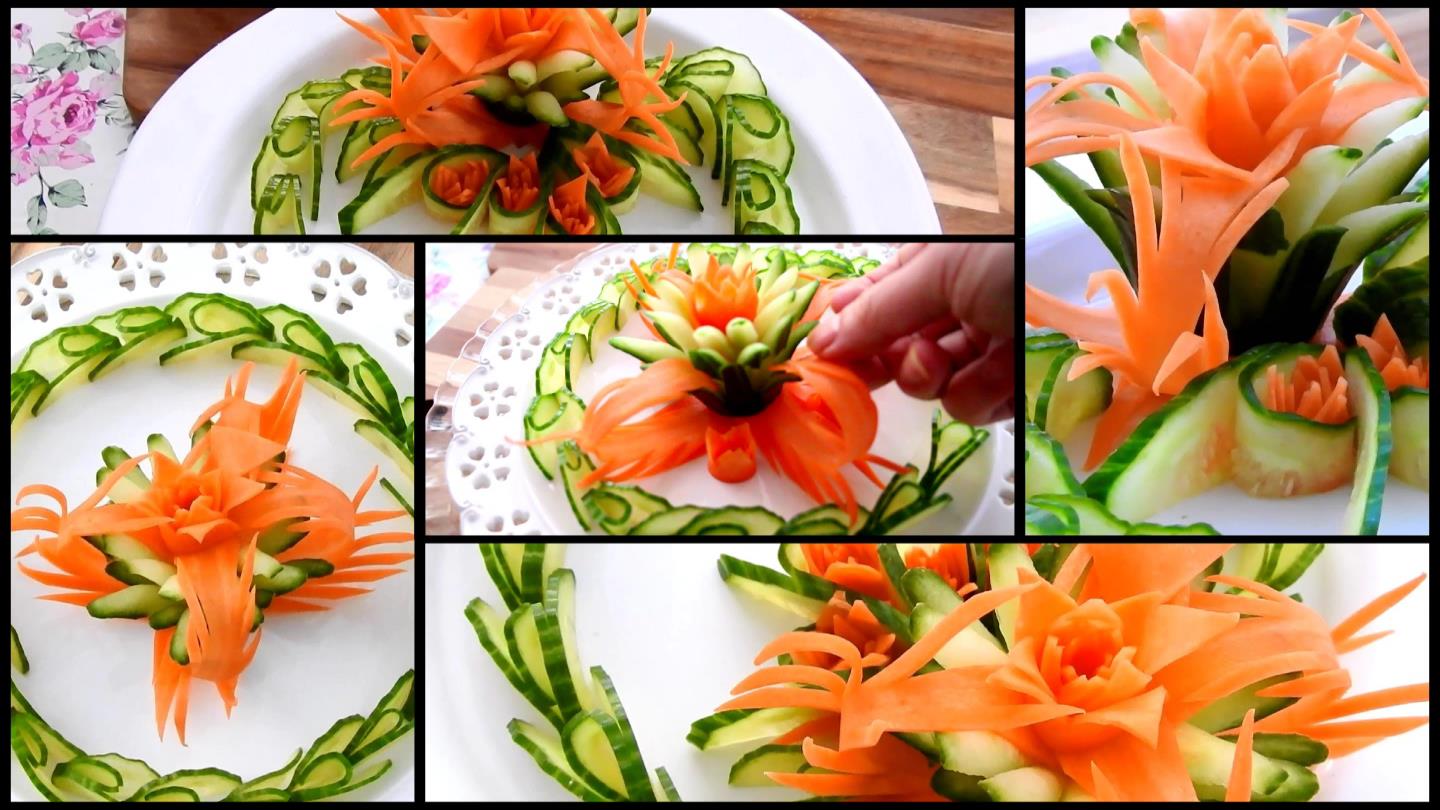 ItalyPaul - Art In Fruit & Vegetable Carving Lessons: Carrot & Cucumber ...
