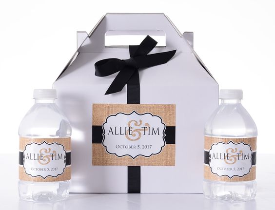 Combination of Favor And Gable Boxes For Wedding