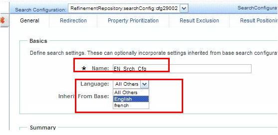 ATG Search - how to define the search configuration rules