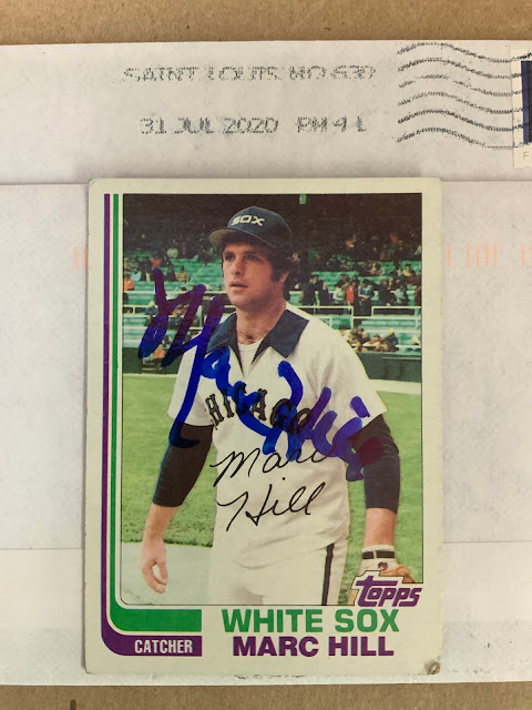 Cardboard Signatures: 08-03-2020 TTM Success--Marc Hill--MLB