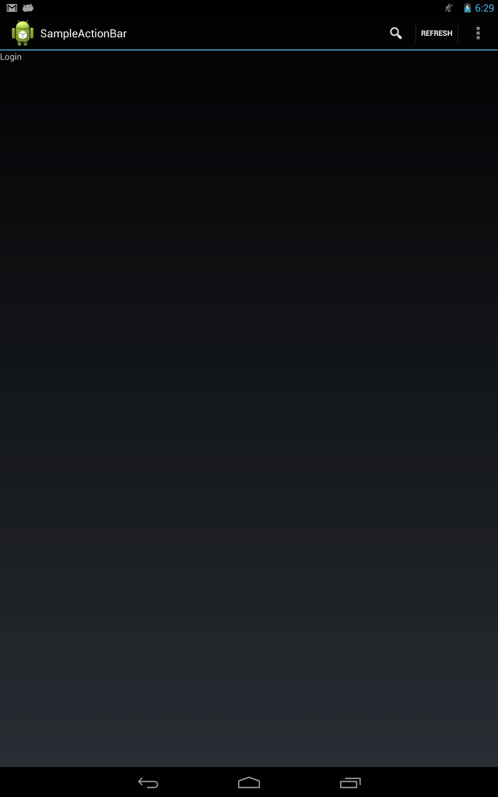 My Learnings: Android Action Bar MenuItem's using Sherlock API