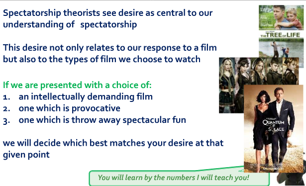 A2 Film Studies Section B Spectatorship: Spectatorship: Emotional Responses