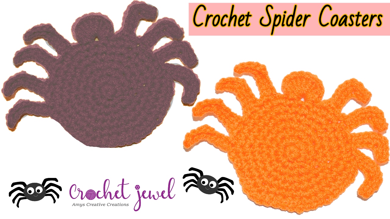 Amy's Crochet Creative Creations: How to Crochet a Spider Coaster Tutorial