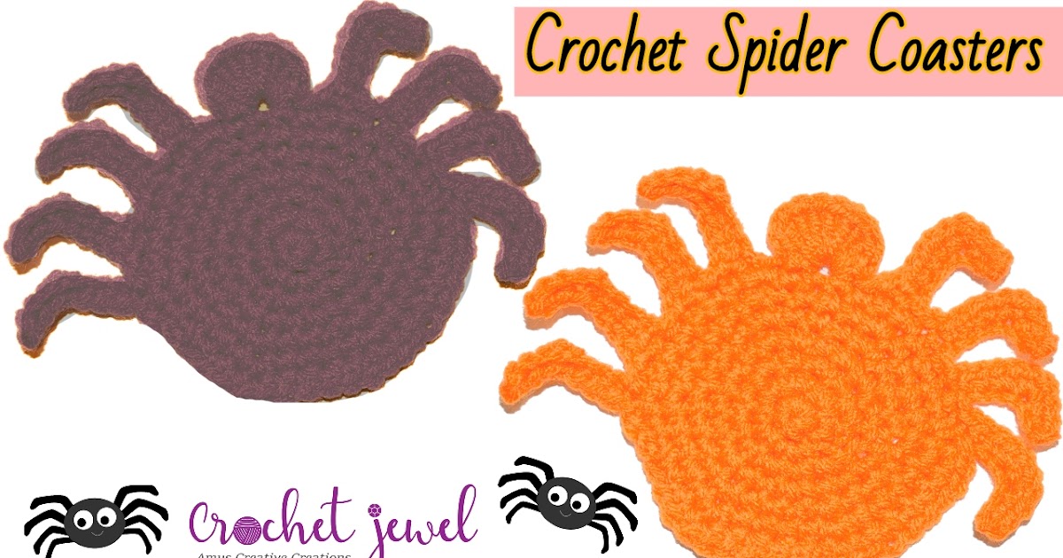 Amy's Crochet Creative Creations: How to Crochet a Spider Coaster Tutorial