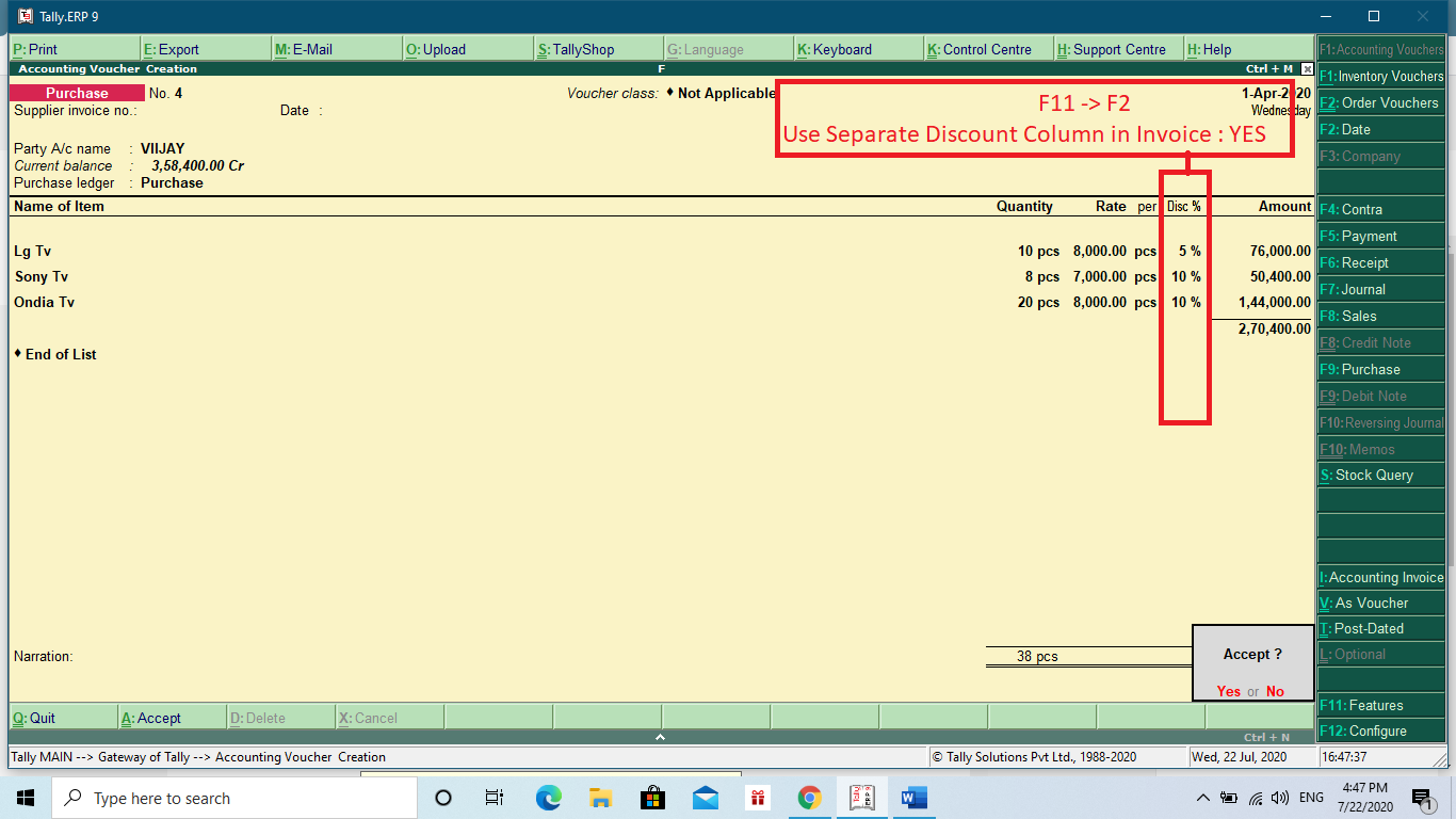 Tally me discount ki entry kaise kare | Purchase Discount | Sales Discount Entry In Hindi - tech Gnb