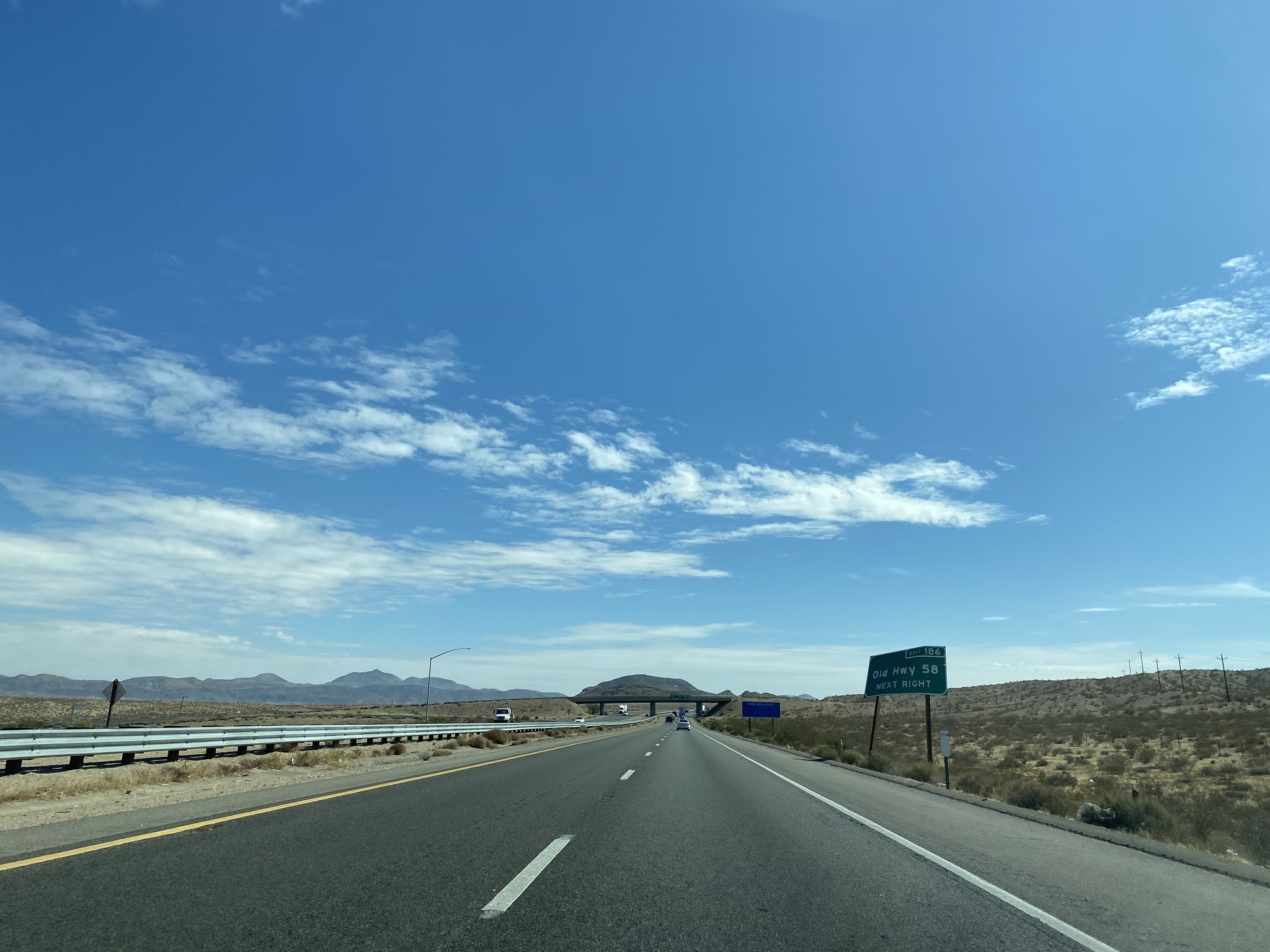 Interstate 15; the Mojave Freeway from Barstow to the Nevada State Line